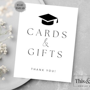Graduation Sign Printable Sign | Printable Graduation Party Cards ...