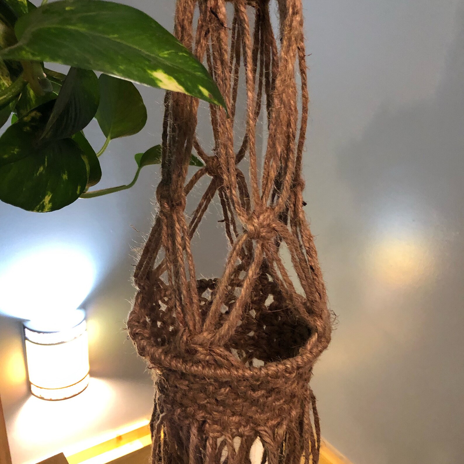 Huge Jute Macrame Plant Hanger Heavy Duty Jute Macrame Plant - Etsy