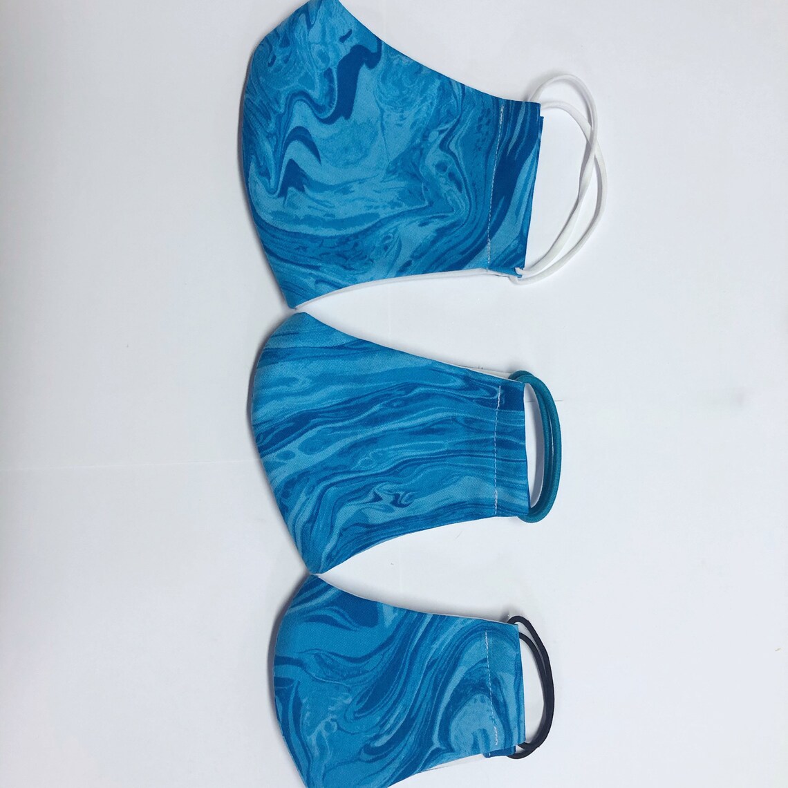 Childs Blue Swirls Face Mask Kids Blues Mask Reusable | Etsy