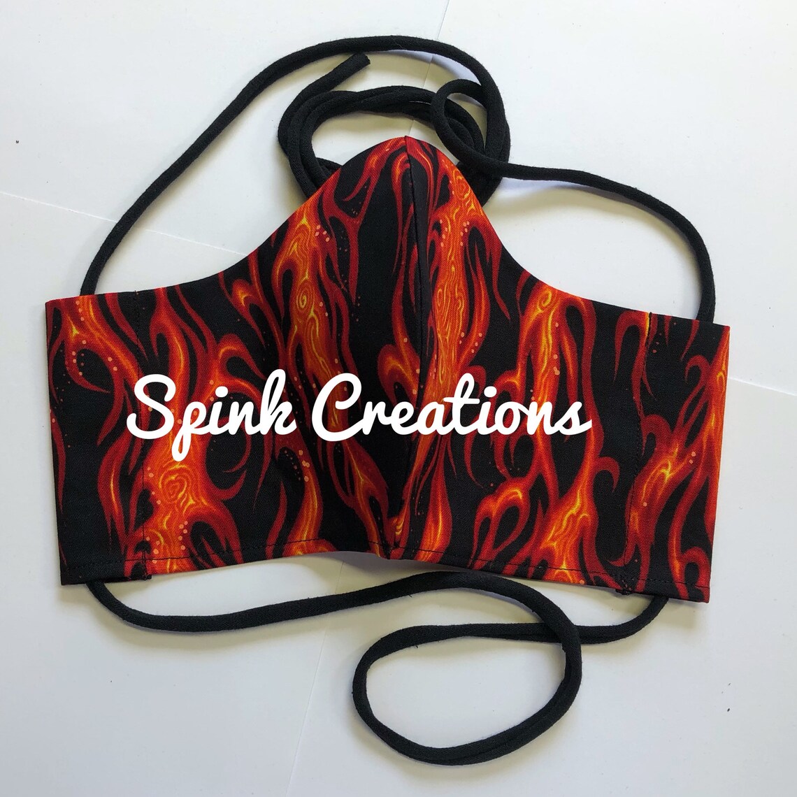 Flames and Fire Print Cotton Fabric Reusable Washable Face | Etsy