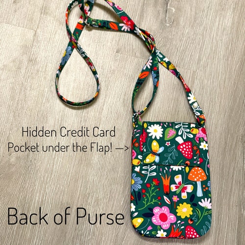 Handmade Small Crossbody Cell Phone Pouch With Shoulder Strap - Etsy