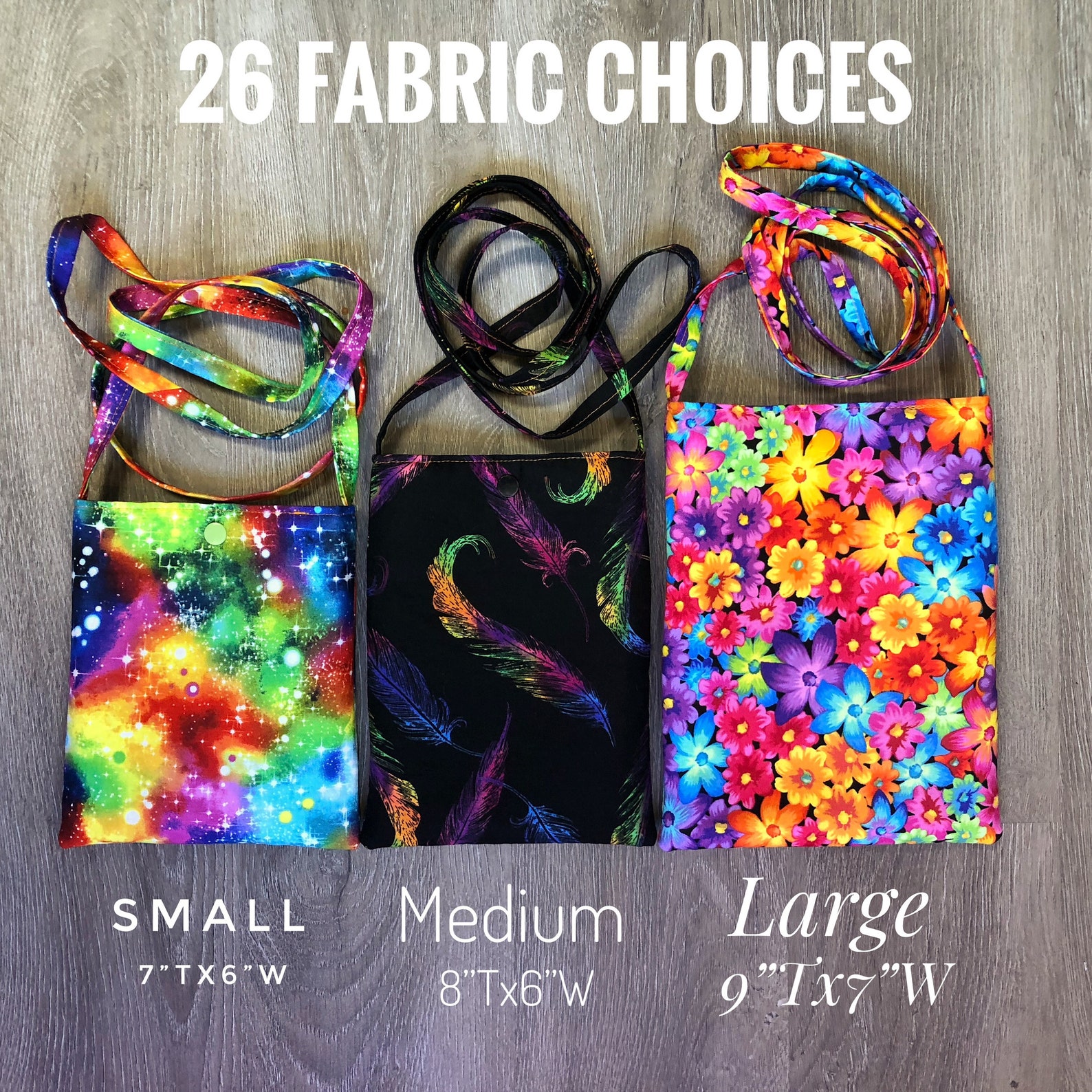 Small Crossbody Cell Phone Snap Top Pouch With Shoulder Strap - Etsy