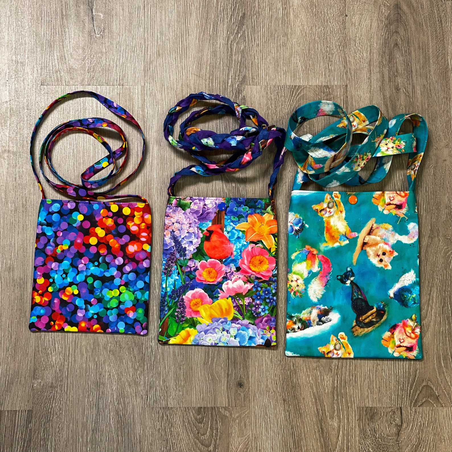 Small Crossbody Cell Phone Snap Top Pouch With Shoulder Strap - Etsy