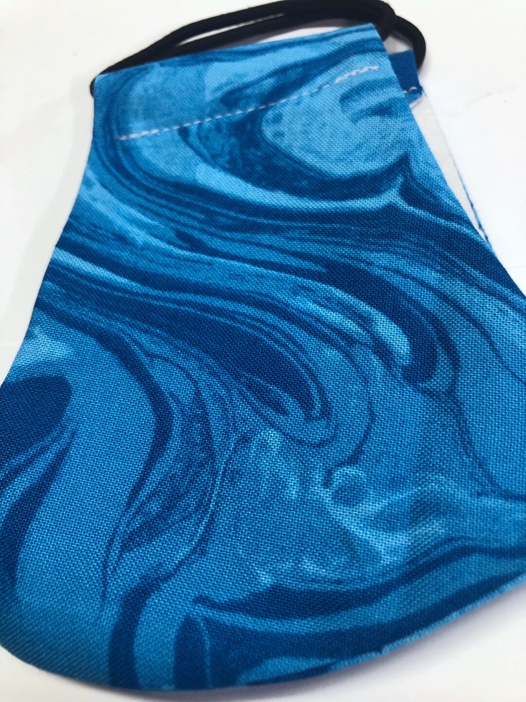 Childs Blue Swirls Face Mask, Kids Blues Mask, Reusable Washable Mask ...