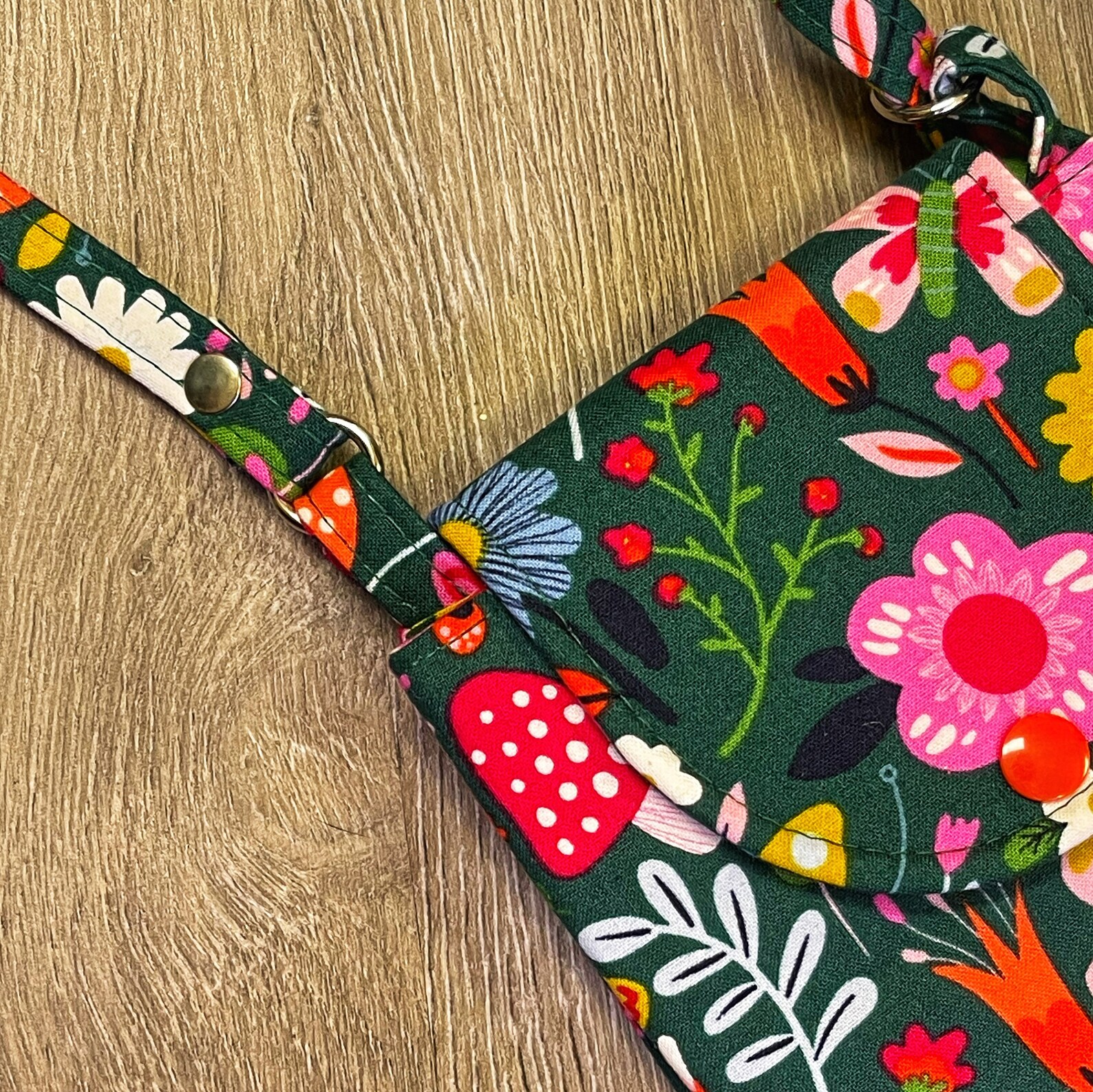 Handmade Fabric Cell Phone Purse Double Pouch Crossbody Bag - Etsy