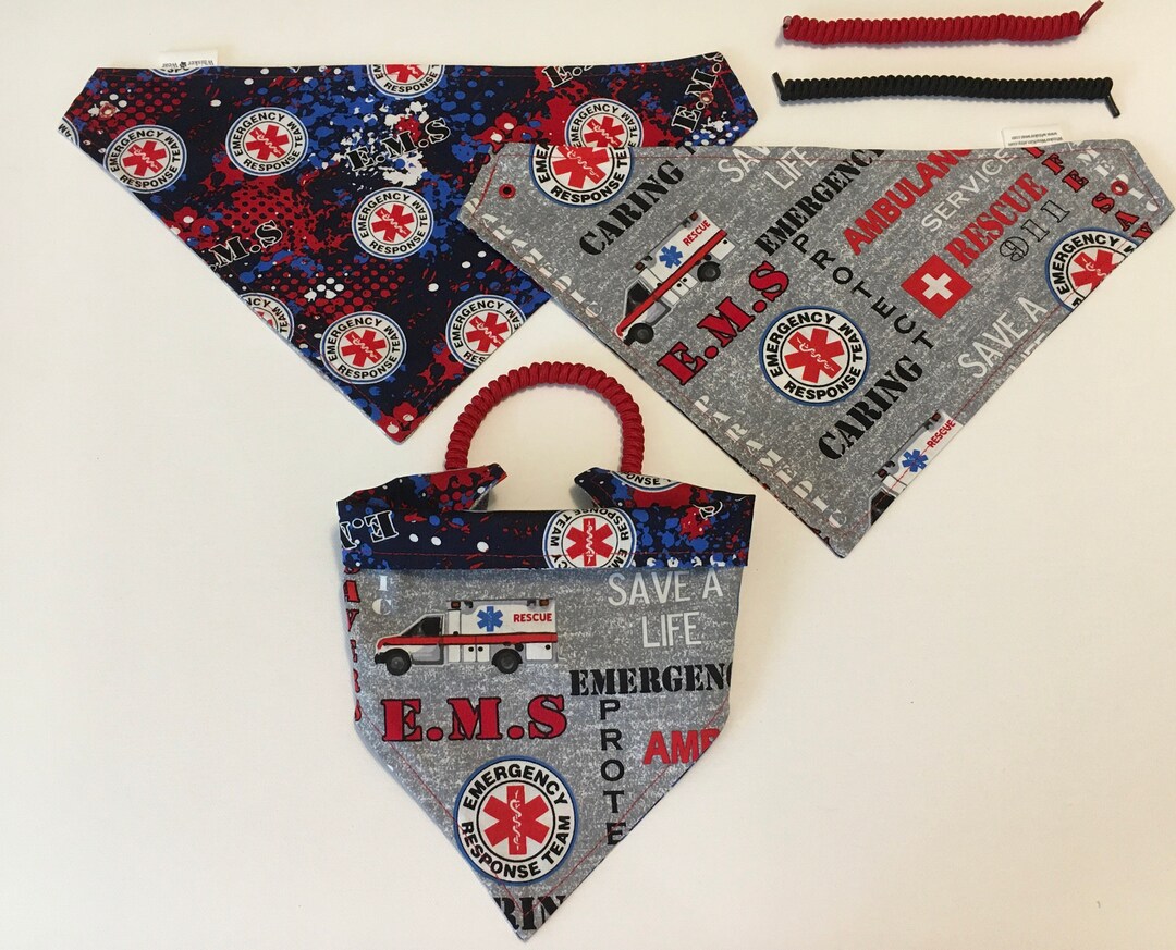 First Responders,emergency Medical Services Handmade Pet Bandanas Made ...