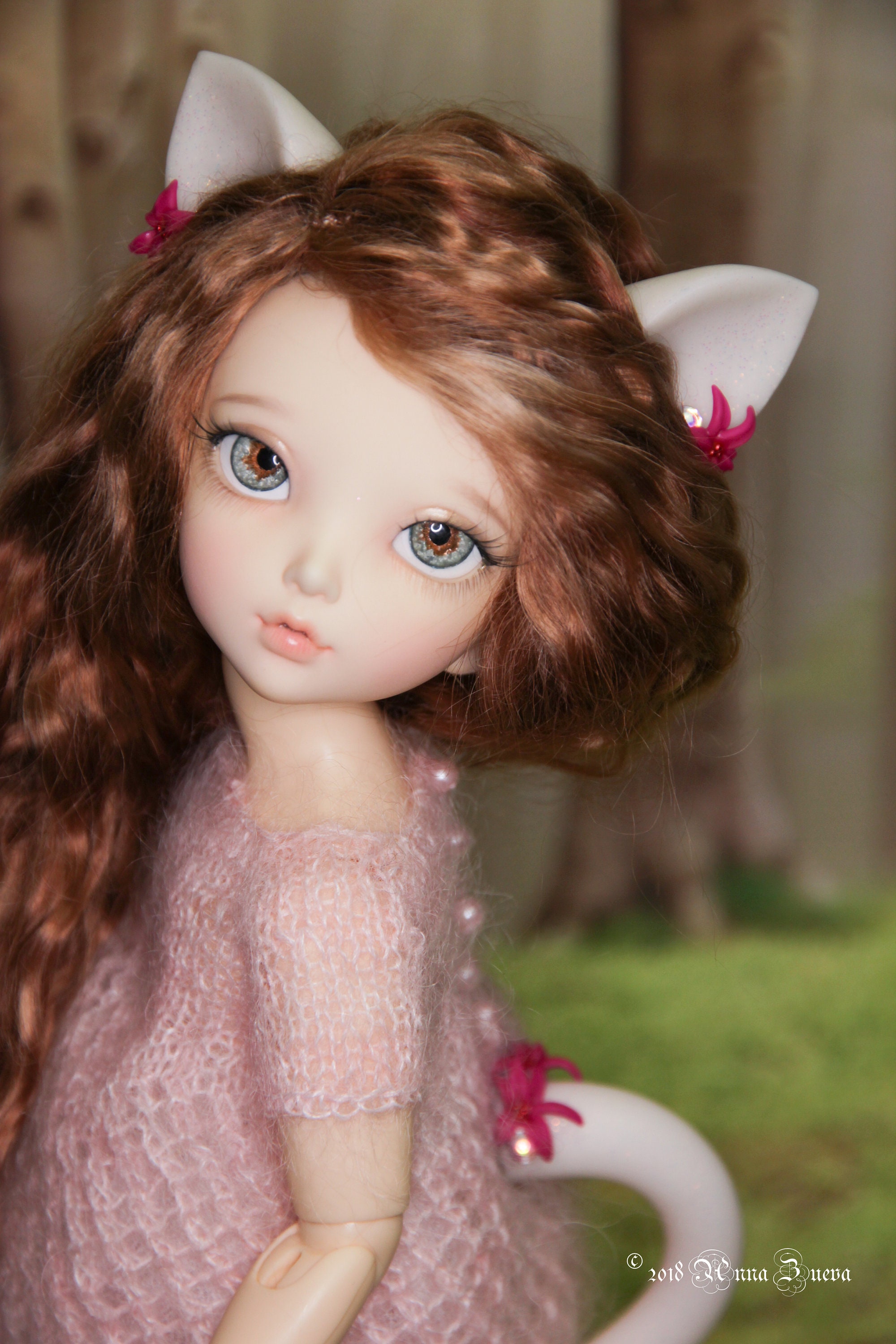 Commission: Cat magnetic bjd ears & tail. All bjd doll sizes | Etsy