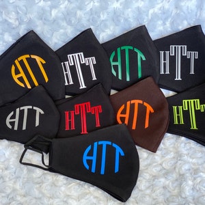 Monogrammed Masks // Personalized Face Mask // Face Mask // Face ...