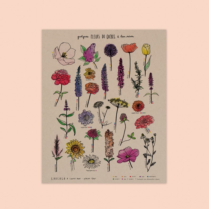 CUSTOMIZABLE DUO of Botanical Posters 11X14 Inches Kraft | Etsy