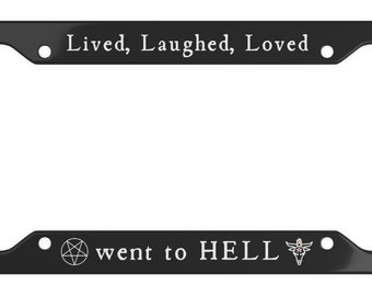 Skull License Plate Frame Goth Car Accessories Goth Car Decor - Etsy