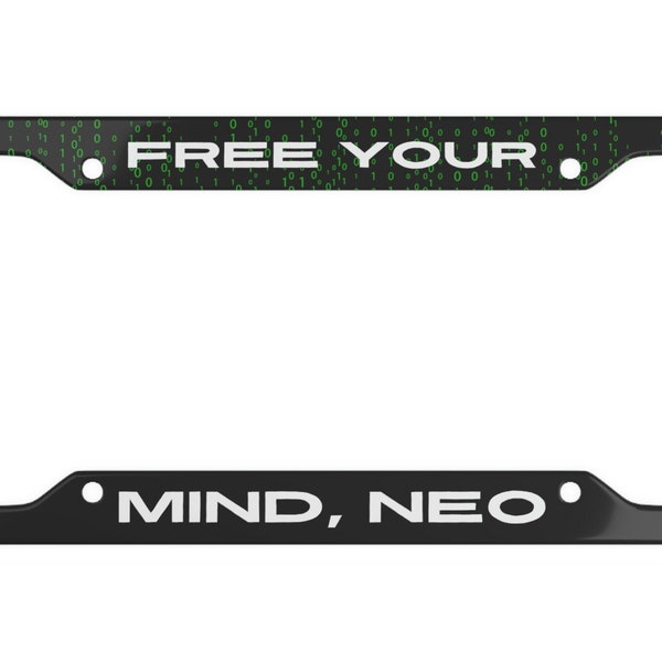 Matrix License Plate Frame - Etsy