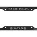 Maybe Today, Satan Pentagram Goth License Plate Frame Goth Car ...