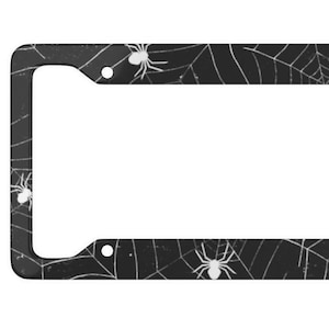 Spider License Plate Frame Horror Car Accessories Halloween Car ...