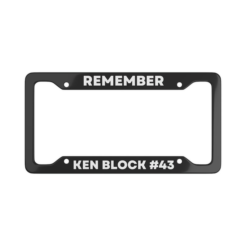 Remember Ken Block License Plate Frame Car Accessory Gift for - Etsy