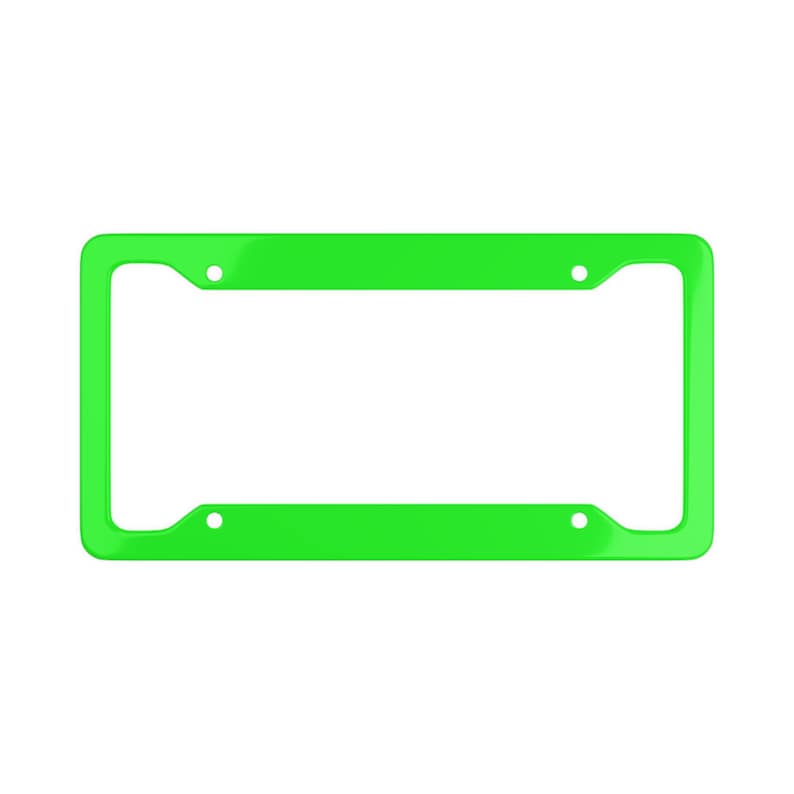 Lime Green License Plate Frame Car Accessories - Etsy