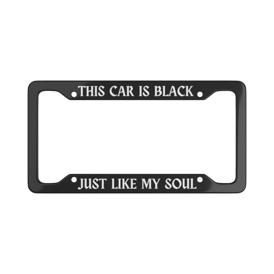 Gothic Emo Kid Gift License Plate Frame Emo Kid Elder Millenial Scene ...