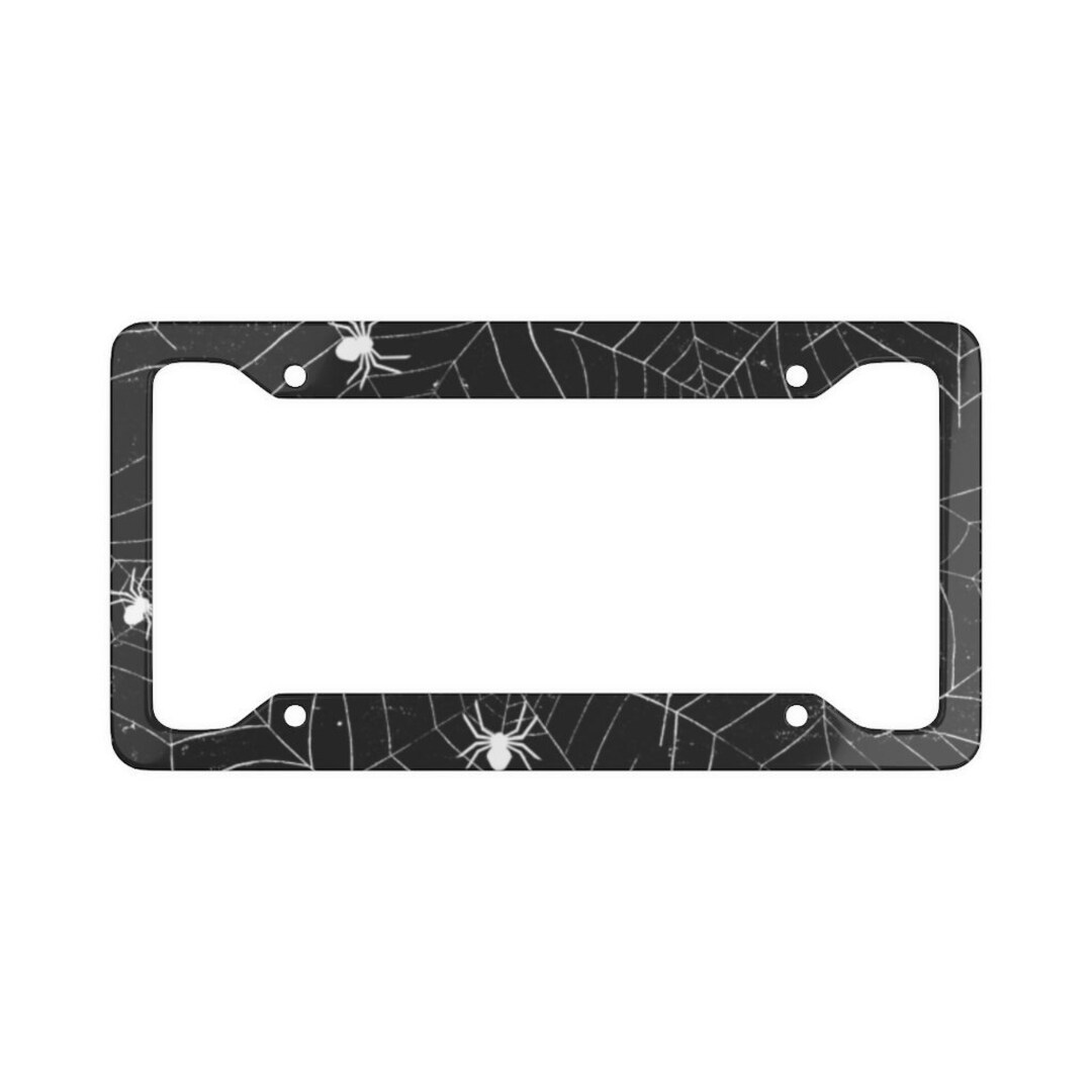 Spider License Plate Frame Horror Car Accessories Halloween Car ...
