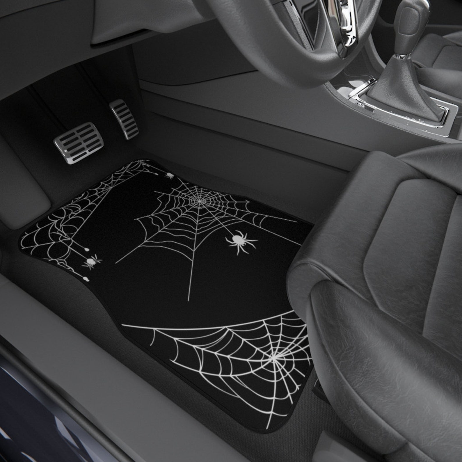Spider Car Floor Mats Goth Car Accessories Car Floor Mats Car - Etsy