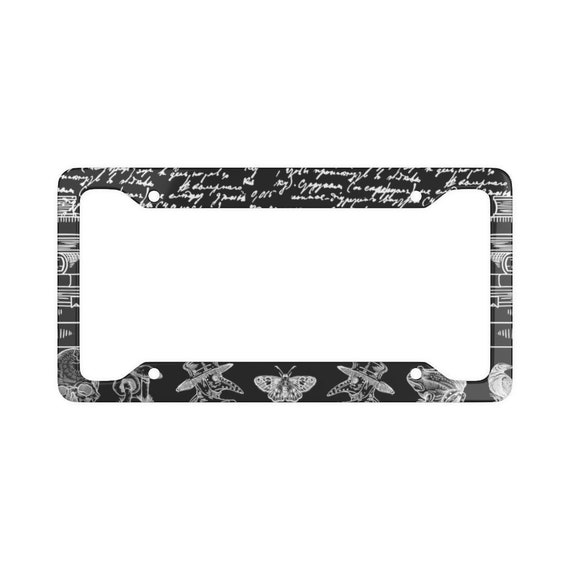 Dark Academia License Plate Frame Goth Car Accessories Goth - Etsy