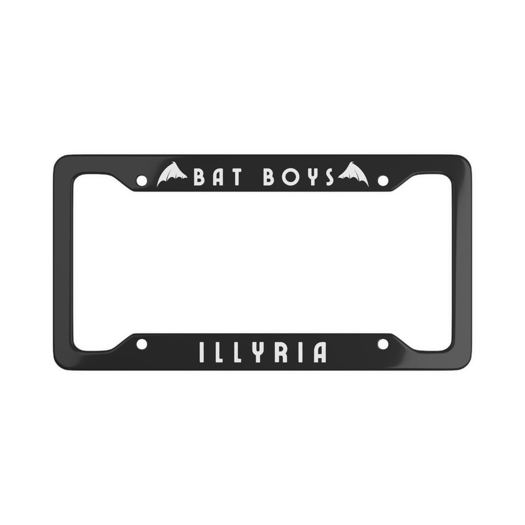 Bat Boys License Plate Frame Illyria Car Accessories Bookish Booktok ...