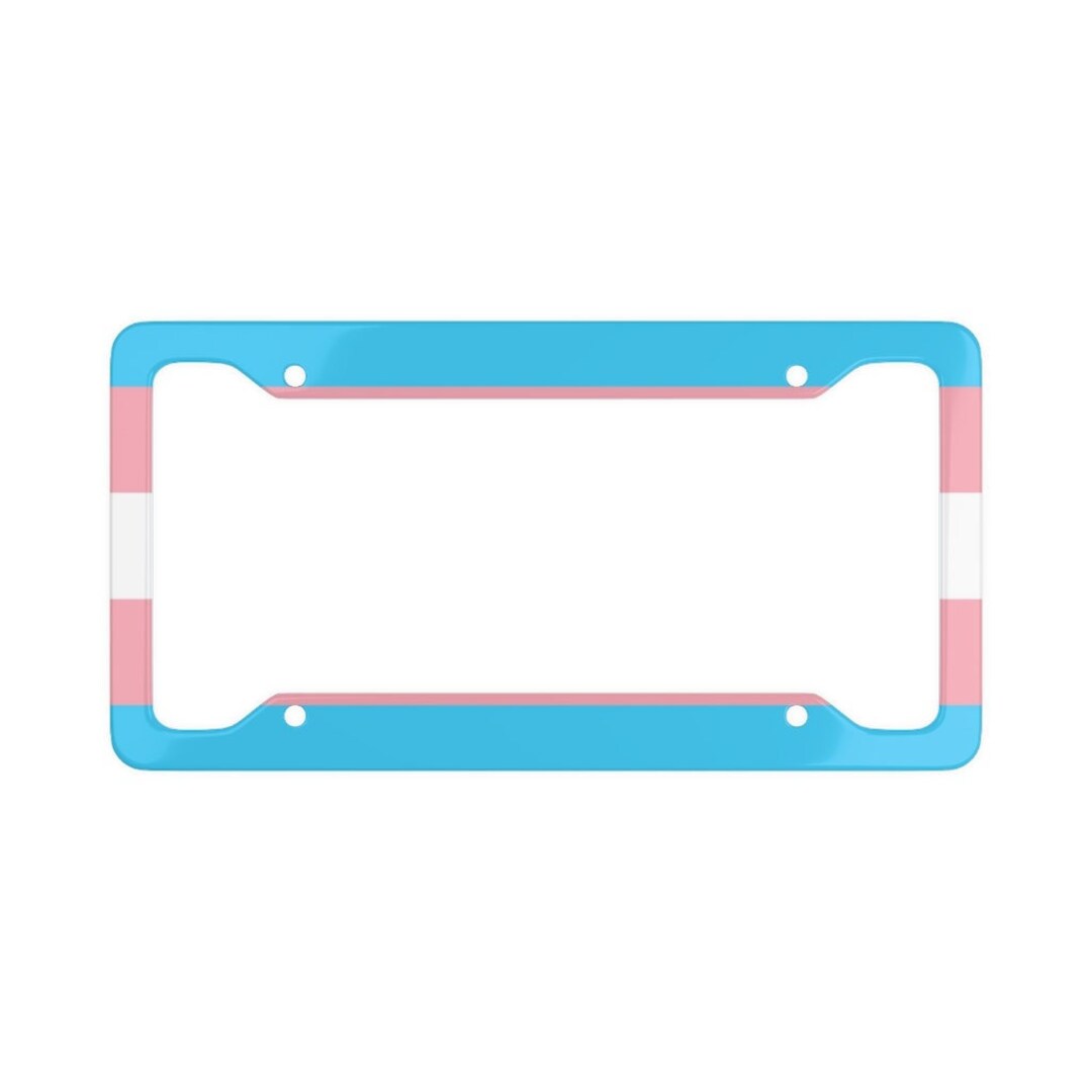 Transgender License Plate Frame Custom License Plate Transgender Pride ...