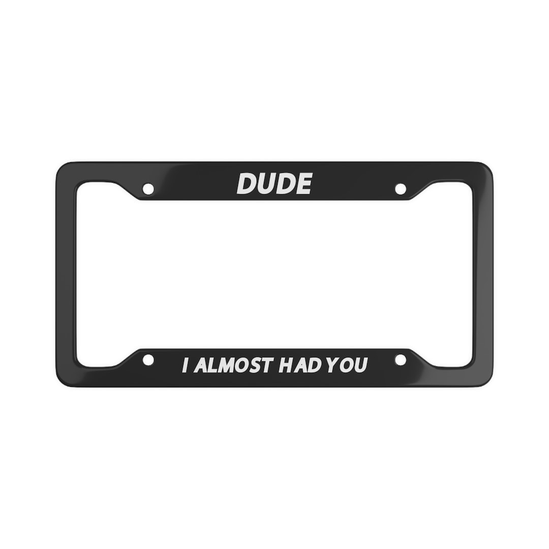 License Plate Frame Fast and Furious Paul Walker Vin Diesel Custom ...
