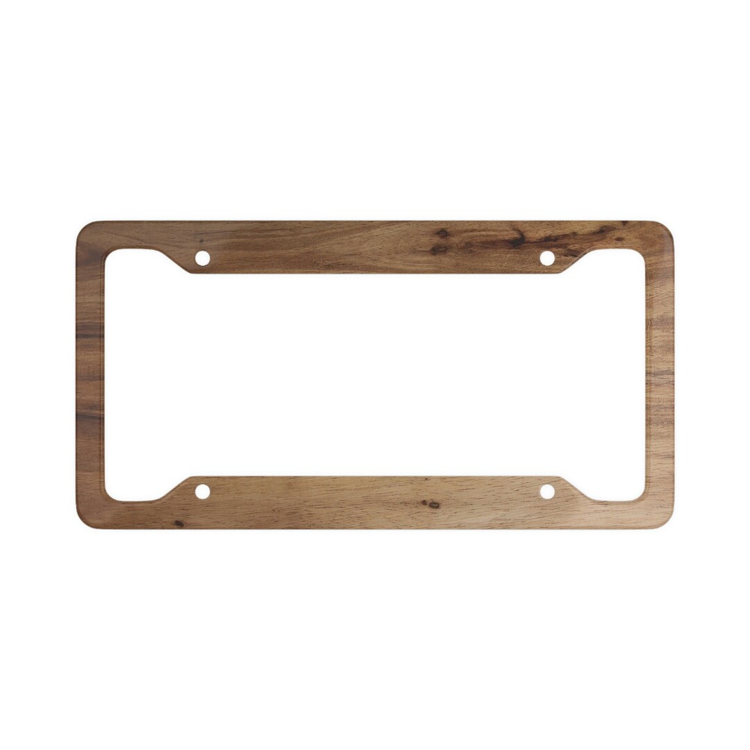 Woodworking Wood License Plate Frame Mountains License Plate Frame ...
