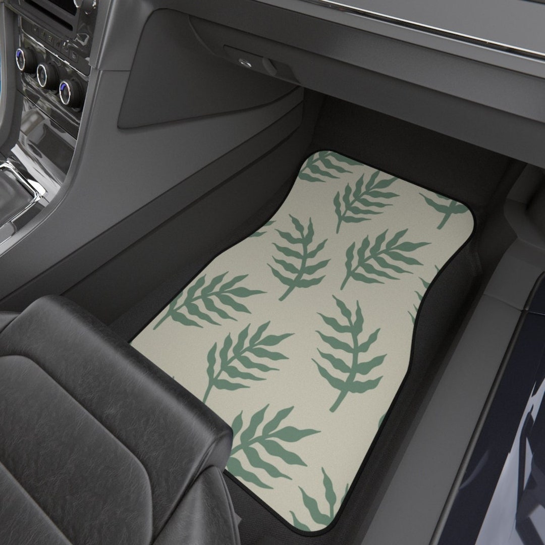Jungle Leaf Car Mats Monstera Car Floor Mats Car Interior Accessories ...