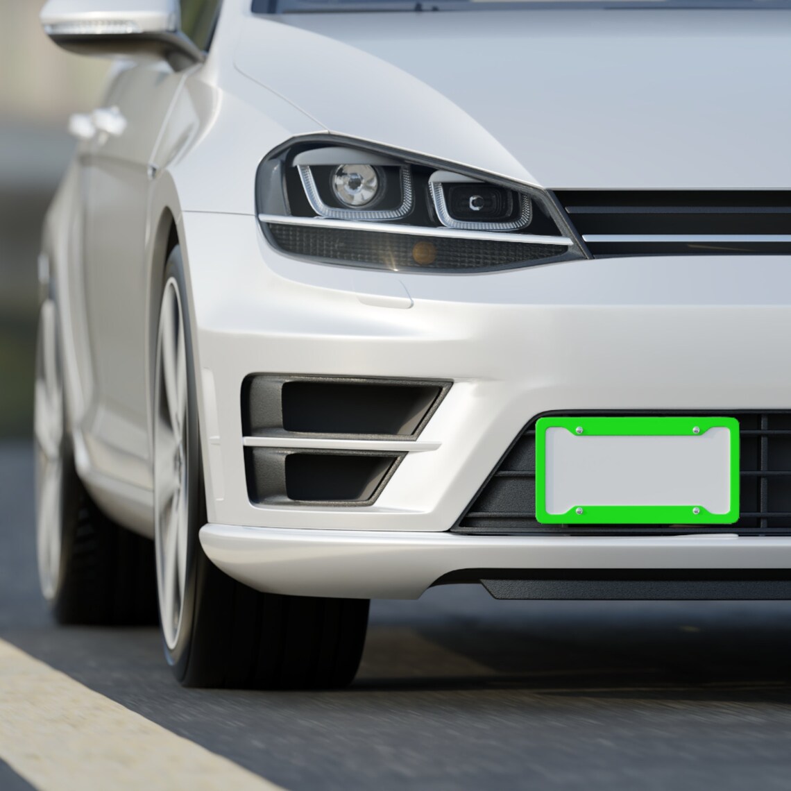 Lime Green License Plate Frame Car Accessories - Etsy