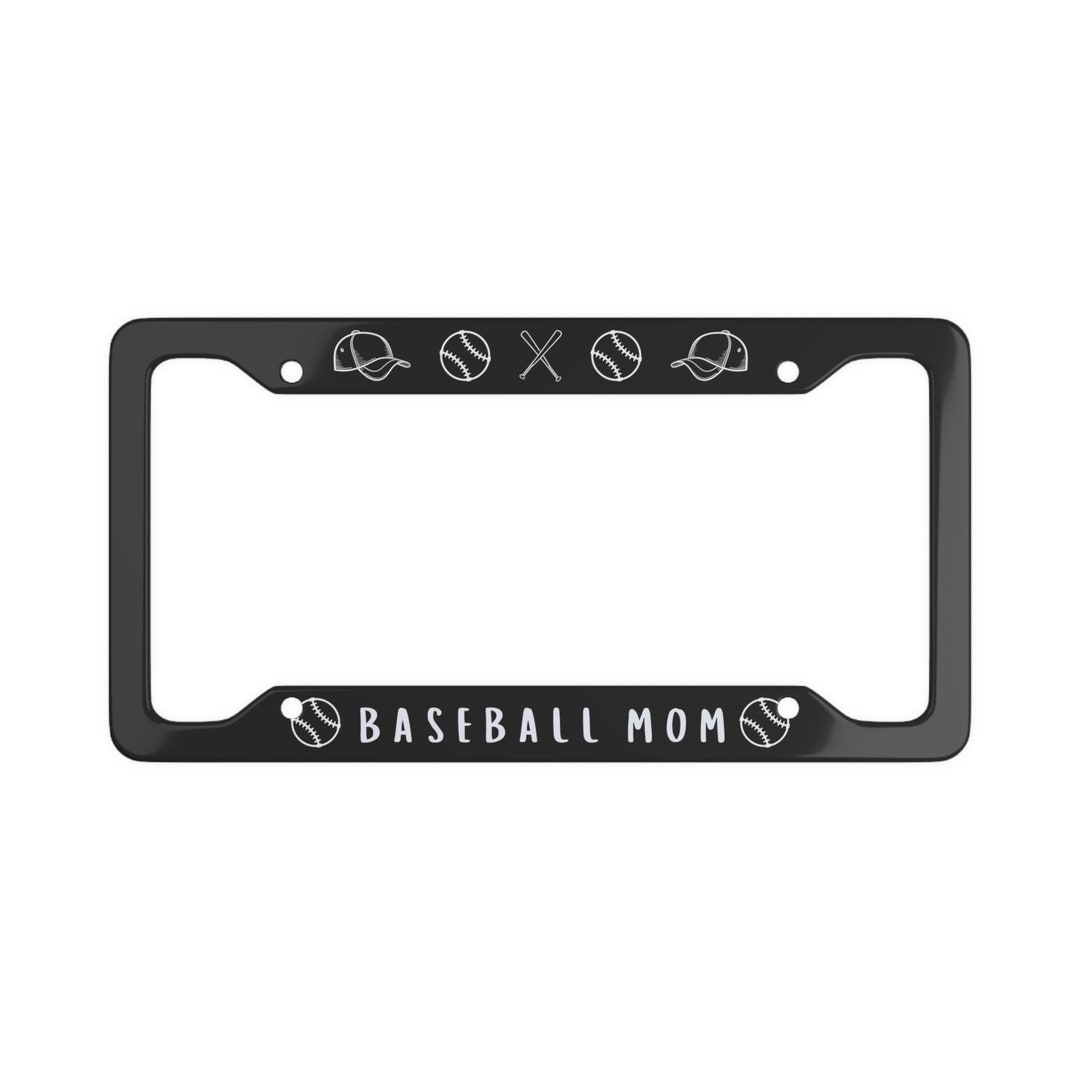 Baseball Mom License Plate Frame Custom Baseball Gift for Coach ...
