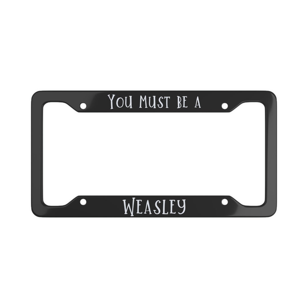 Weasley License Plate Frame Car Accessories Luna Dramione Bookish ...