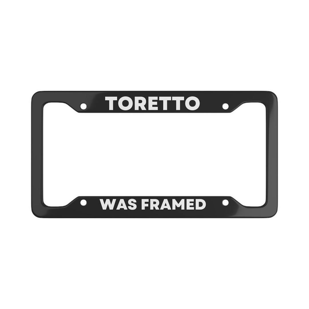Toretto Was Framed License Plate Frame Fast and Furious Waiting for ...