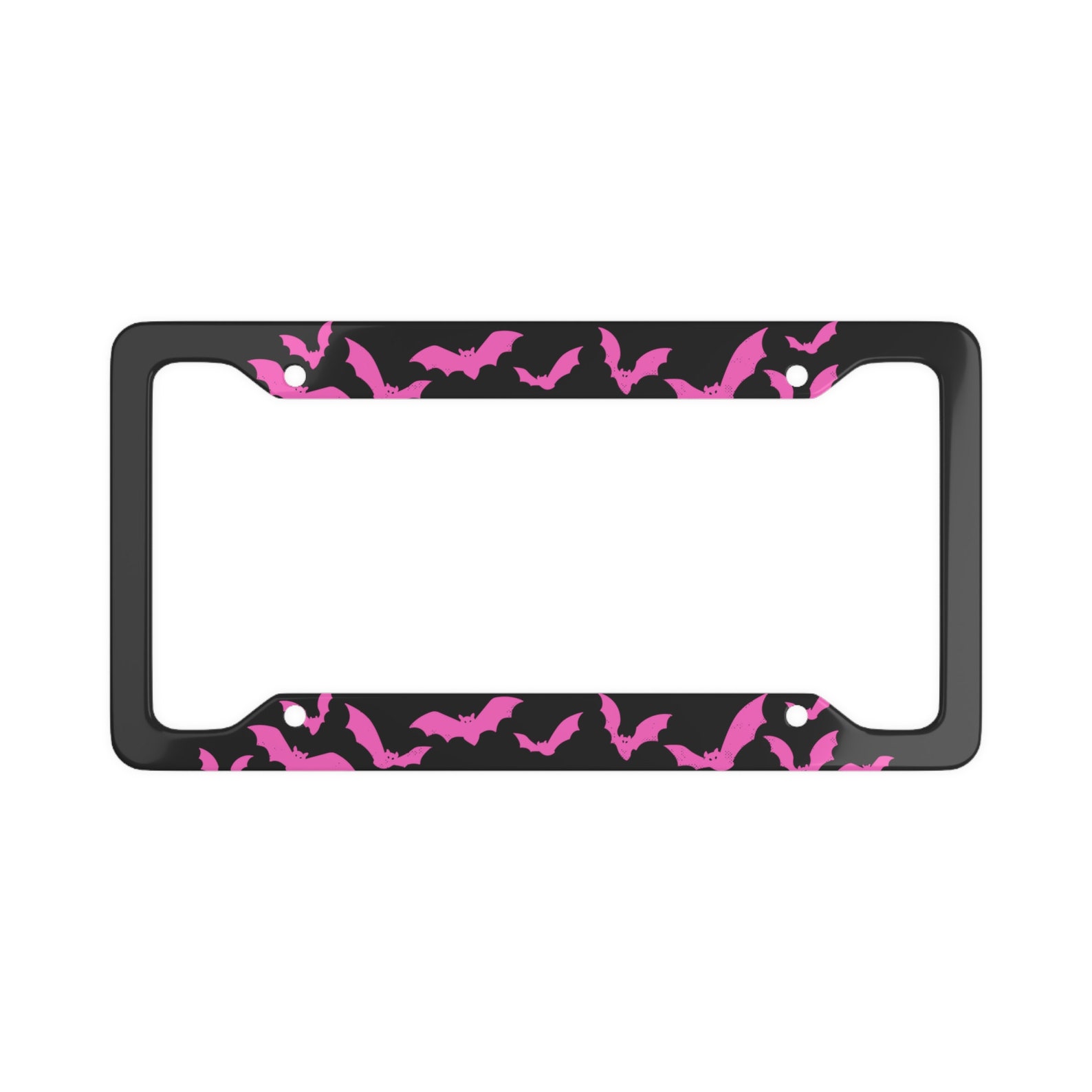 Pink Goth Bat License Plate Frame Goth Car Accessories Goth Car Decor ...