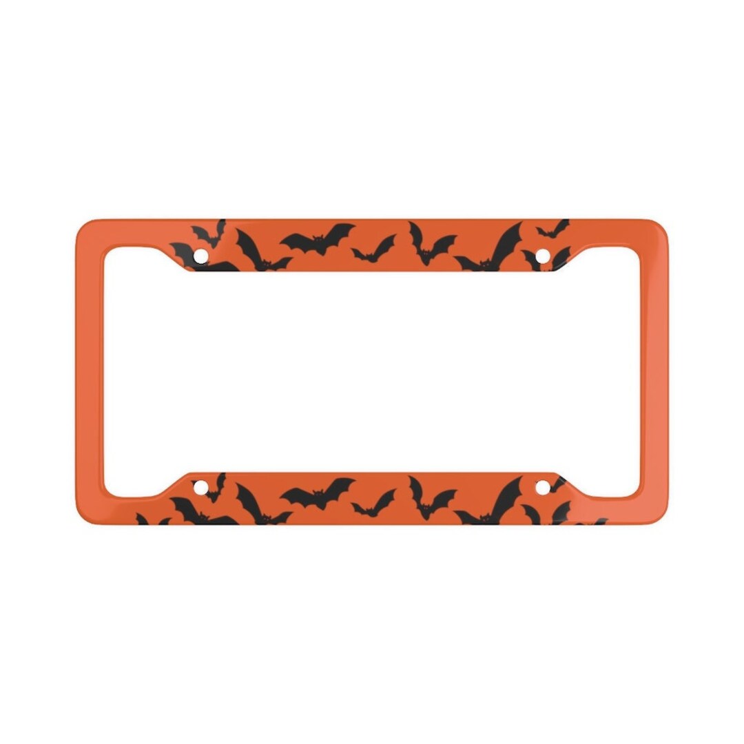 Bat License Plate Frame Goth Car Accessories Goth Car Decor Witchcraft ...