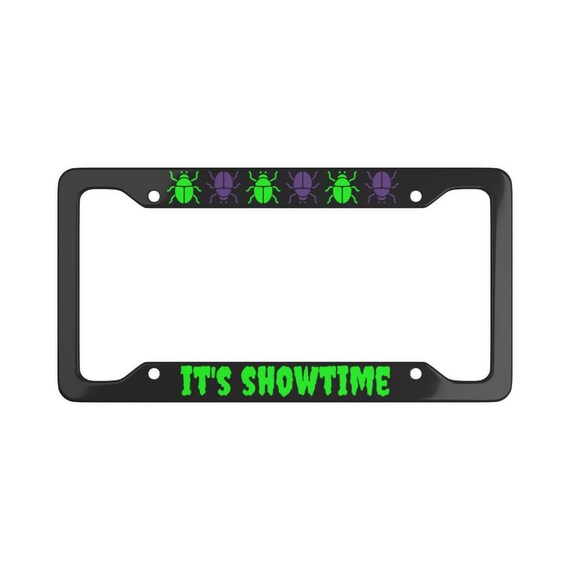 Beetlejuice License Plate Frame It's Showtime Strange and - Etsy