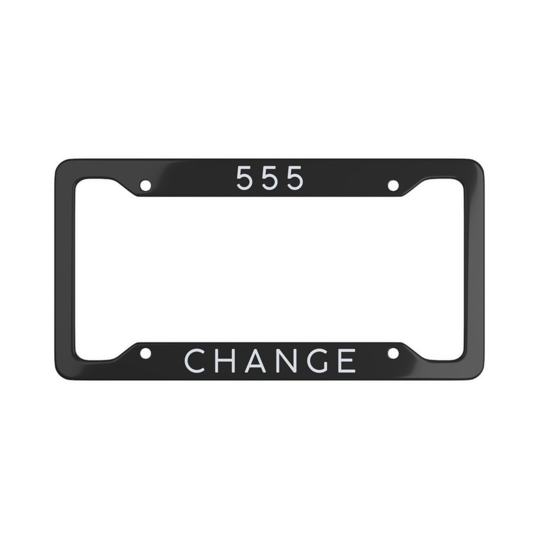 555 Angel Number License Plate Frame Change Car Accessories Astrology ...