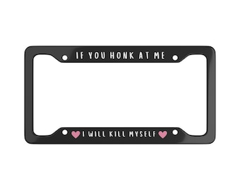 Going to Hell Satanic Goth License Plate Frame Goth Car Accessories ...