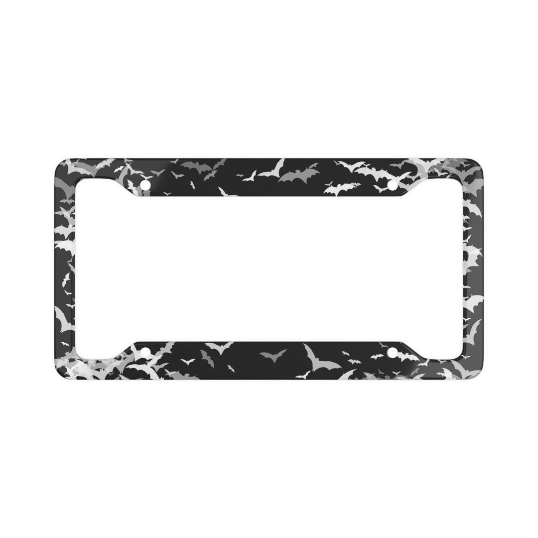 Bat Goth License Plate Frame Goth Car Accessories Goth Car - Etsy