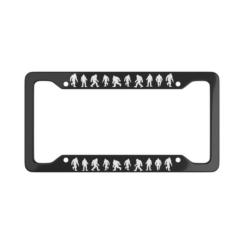 Bigfoot License Plate Frame Mountains License Plate Frame - Etsy