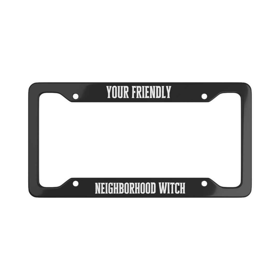 Witch License Plate Frame Goth Car Accessories Goth Car Decor Pastel ...