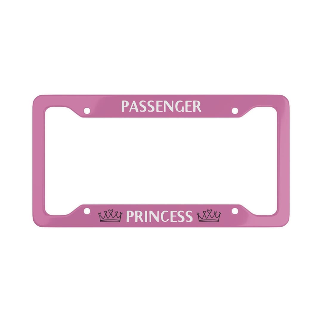 Passenger Princess License Plate Frame Car Accessories Gift Funny Cute ...