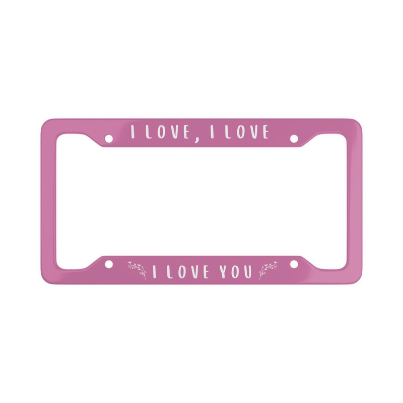 I Love You License Plate - Etsy