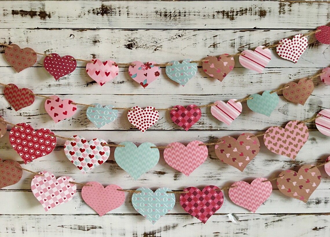 Valentine Bannerrustic Valentine Bannervalentine - Etsy