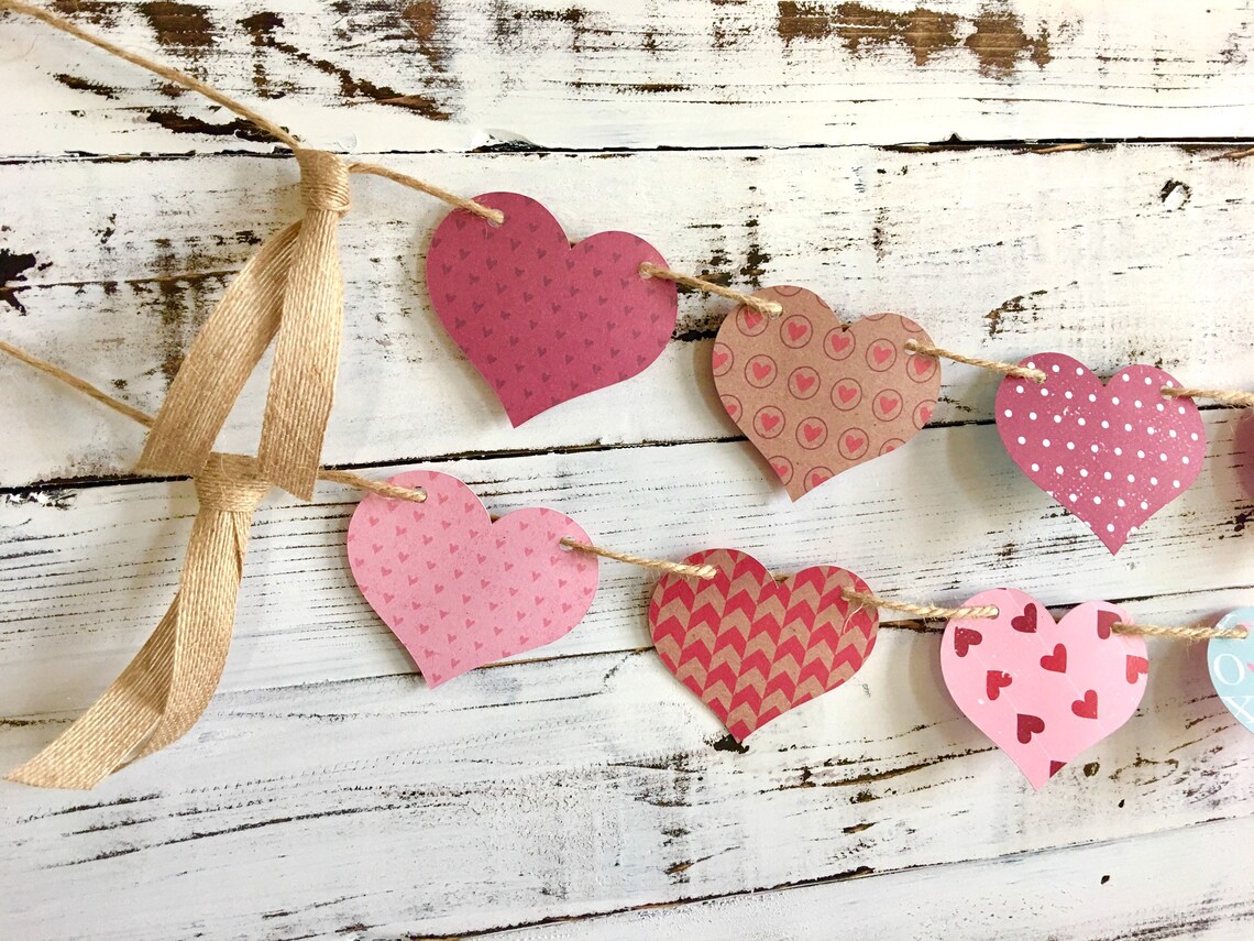 Valentine Bannerrustic Valentine Bannervalentine - Etsy