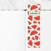 Printable Watermelon Bookmarks, Personalized, Fruit Slices, School ...