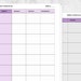 Printable Weekly Lesson Plan for Teachers, Purple School Planner Pages ...