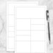 Printable Scratch Paper, Compartmentalized, Half Page, 2 per Page ...