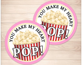 Printable popcorn | Etsy