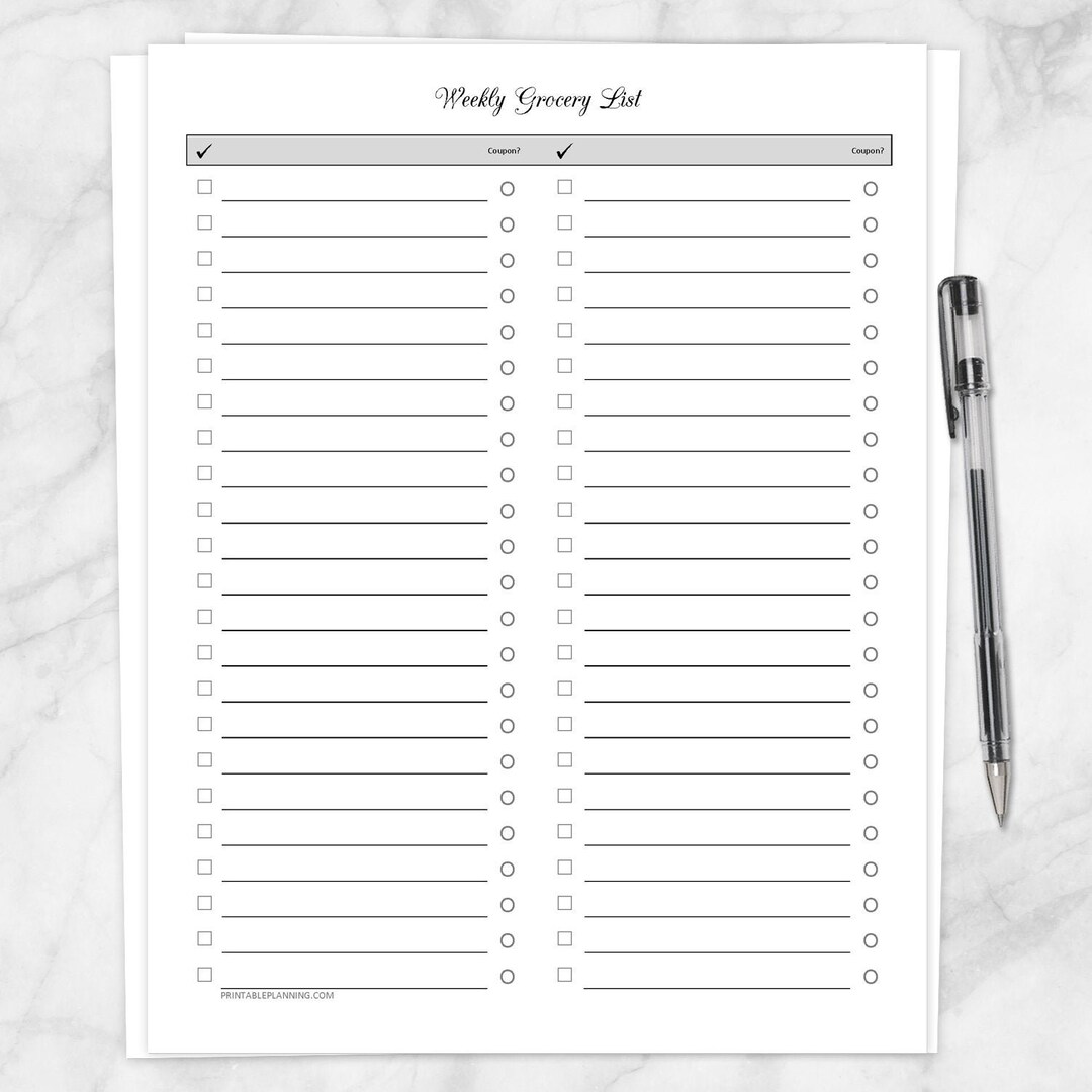 Printable Weekly Grocery List Full Page Clean And Simple Checklist And printable-weekly-grocery-list-full-page-clean-and-simple-checklist-and
