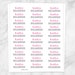 Printable Name Labels PINK for School Supplies - Personalized 2 5/8" X ...